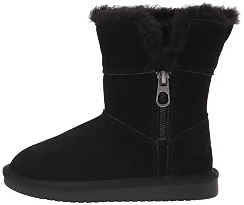 Koolaburra by UGG Unisex-Child Aribel Short Boot, Black, 5 Toddler US