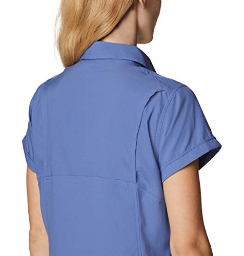Columbia Women's Plus Size Silver Ridge Lite Short Sleeve, Velvet Cove, 1X