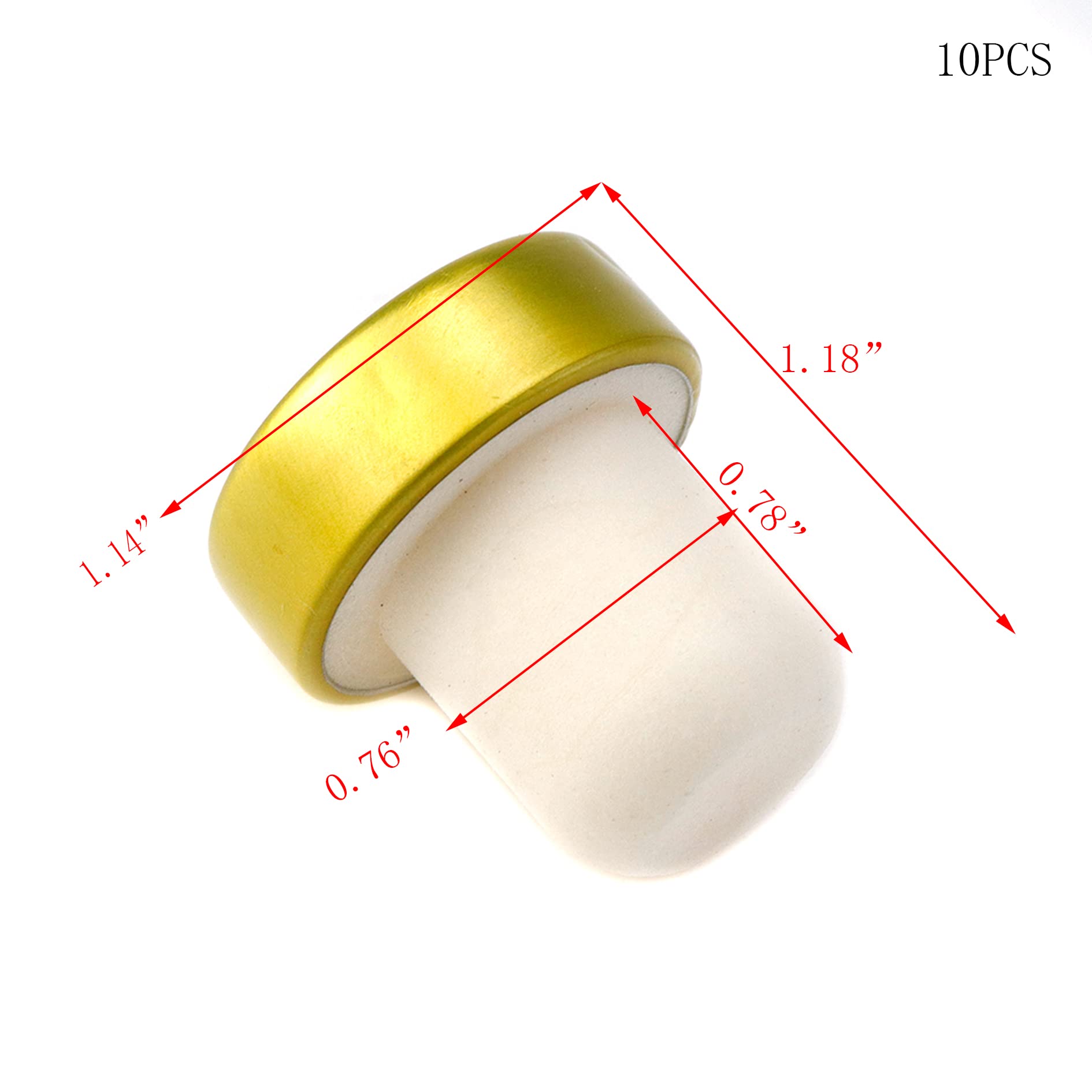 Faotup 10Pcs T-Shape Corks for Wine Bottles Silicone Wine Bottle Stoppers T-Shaped Wine Bottle Corks Wine Corks Sealing Plug, 1.18"x1.14"