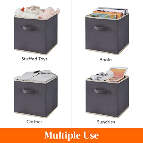 Lifewit 6 Pack Grey Storage Cubes, Bundle with 6 Pack Light Grey Storage Cubes, Medium