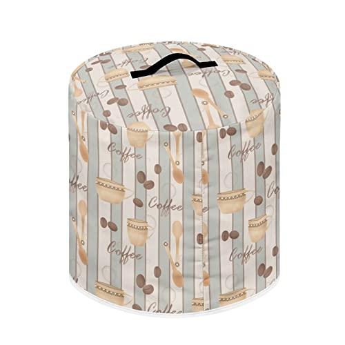 Tutolipy Stylish Print Pressure Cooker Cover Anti Static Dust Cover for 8 Quart and Electric Pressure Cooker,Kitchen Appliance Cover with Pocket