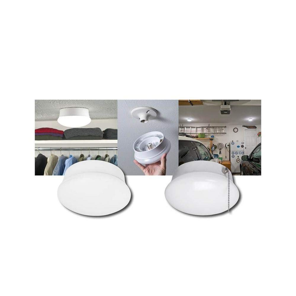 Commercial Electric 7 in. Daylight White LED Flushmount Ceiling Light Lampholder Replacement Fixture 54483161