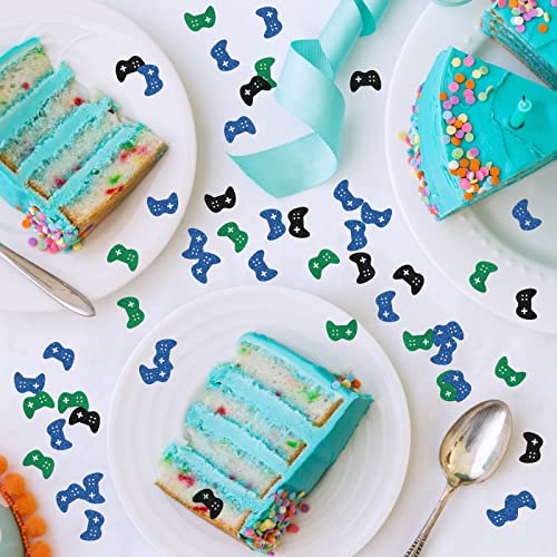 INNORU Video Game Confetti Glitter, Game Theme Birthday Table Confetti, Game Player Paper Scatter, Baby Shower Party Table Decorations Confetti, 120pcs
