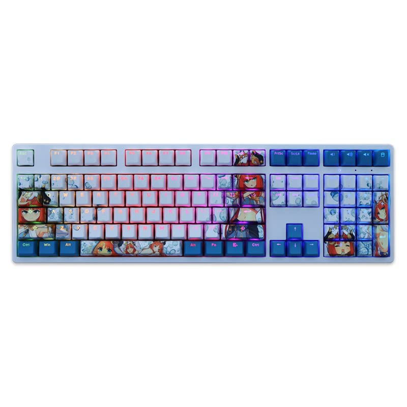 ENTY Nilou Mechanical Keyboard Caps Accessories OEM Profile PBT Keycaps Nilou Gaming Keyboard Caps for DIY Mechanical Profile Custom Keycaps
