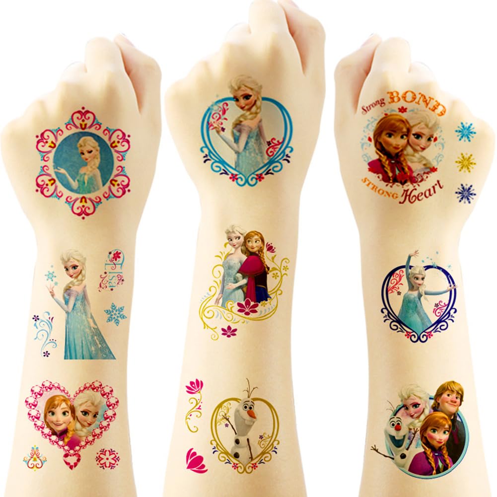 Frozen Birthday Party Supplies Set ,Frozen Party Decorations ,Frozen Party Supplies | Set includes Banner, Tablecloth, Cake Plates,follow balloons, Napkins, tattoo stickers, Serves 20Guests