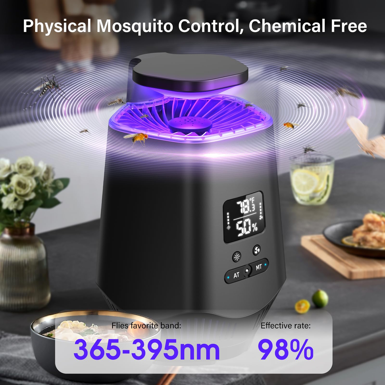 Fruit Fly Traps for Indoors,Fooxem Smart Fruit Fly Trap for Home, 123456789