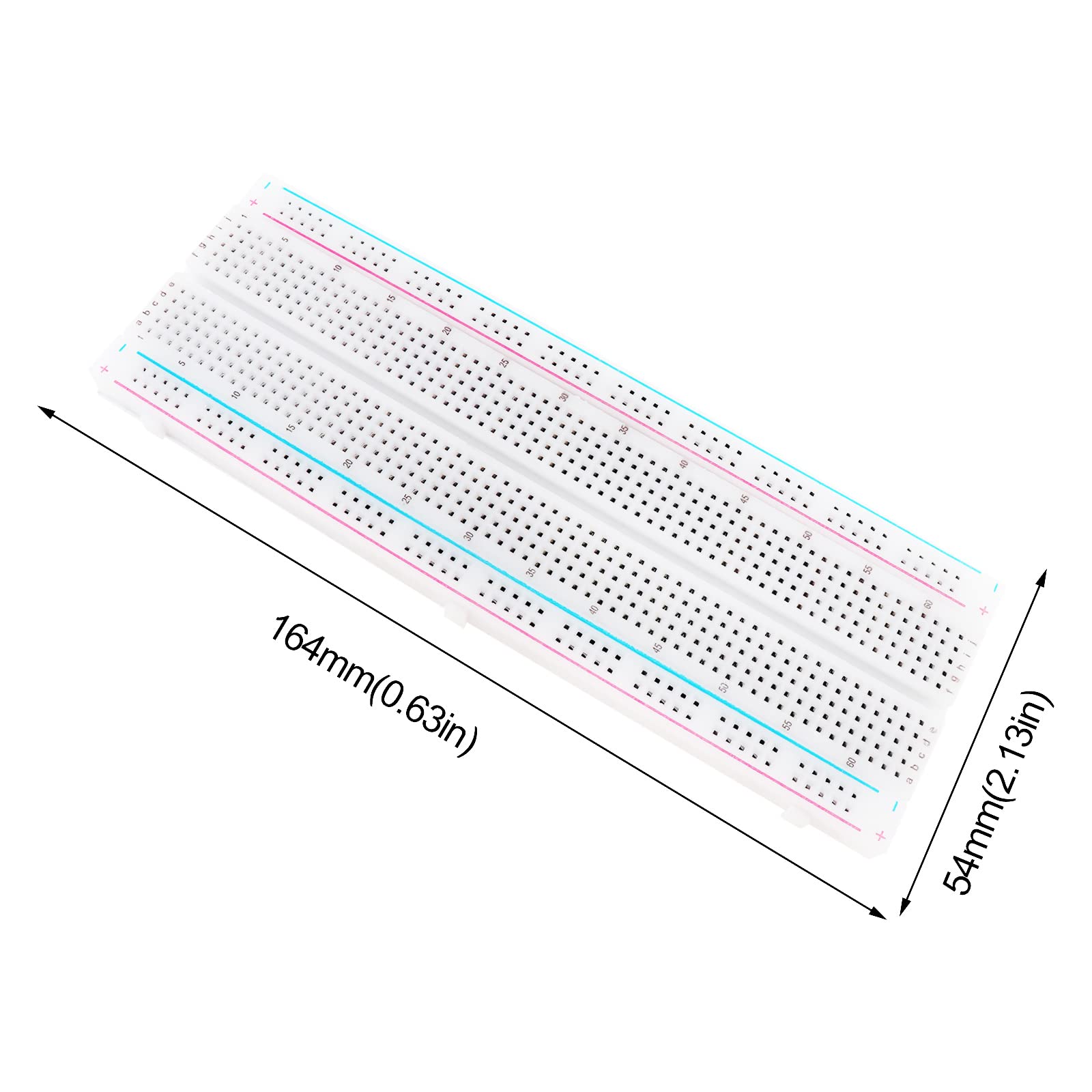 DiGiYes 830 MB-102 Tie Points Solderless Breadboard+3.3V 5V Power Supply Module+65pcs Jumper Cables DIY Starter Kits Fit for Arduino Starter Kits
