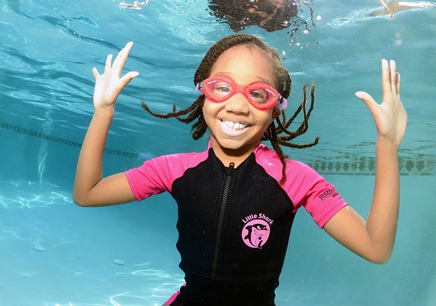 Cressi Little Shark Kids Baby Core Warmer Wetsuit, Pink, Medium/Size 3