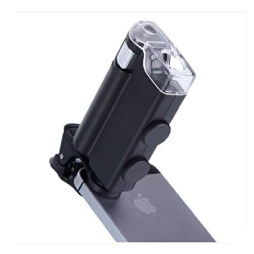 Magnifier High Magnification 100 Times Mobile Phone Magnifier Optical 60 Times LED Light High Magnification Portable Microscope Toys Games Hobbies