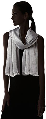 Calvin Klein Women's Chambray Scarf, black, One Size