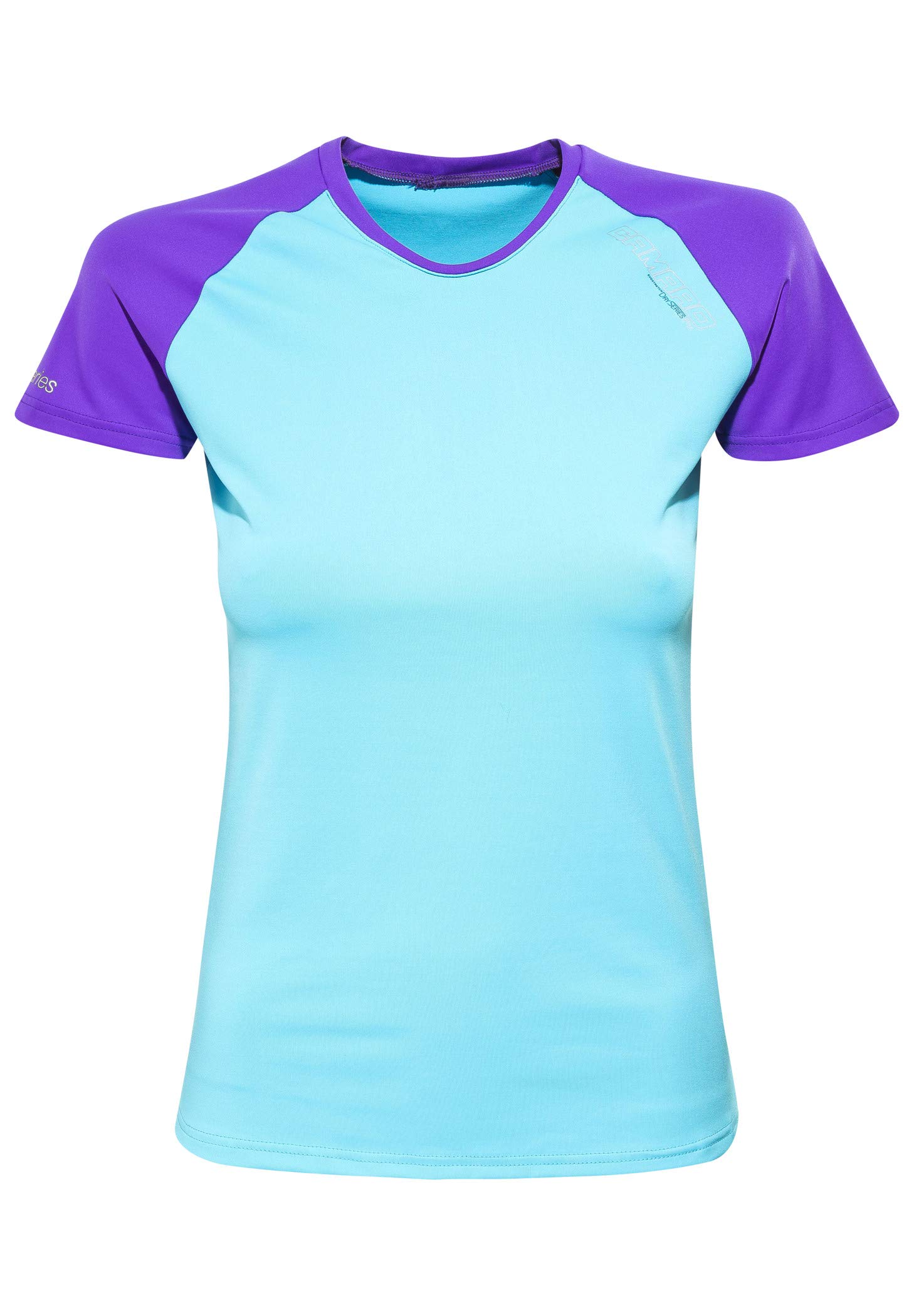 Camaro Women's Ultra dry shirt SS Athletic Rash Guard Shirts, Turquoise, Large