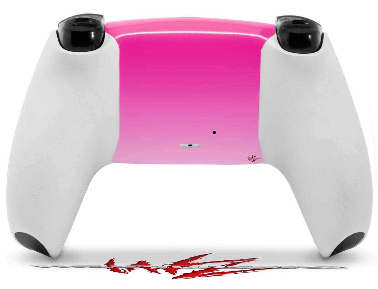 WraptorSkinz Skin Wrap compatible with Sony PS5 DualSense Controller Smooth Fades White Hot Pink (CONTROLLER NOT INCLUDED)