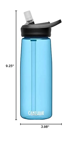 CamelBak eddy+ BPA Free Water Bottle, 25 oz, True Blue, .75L