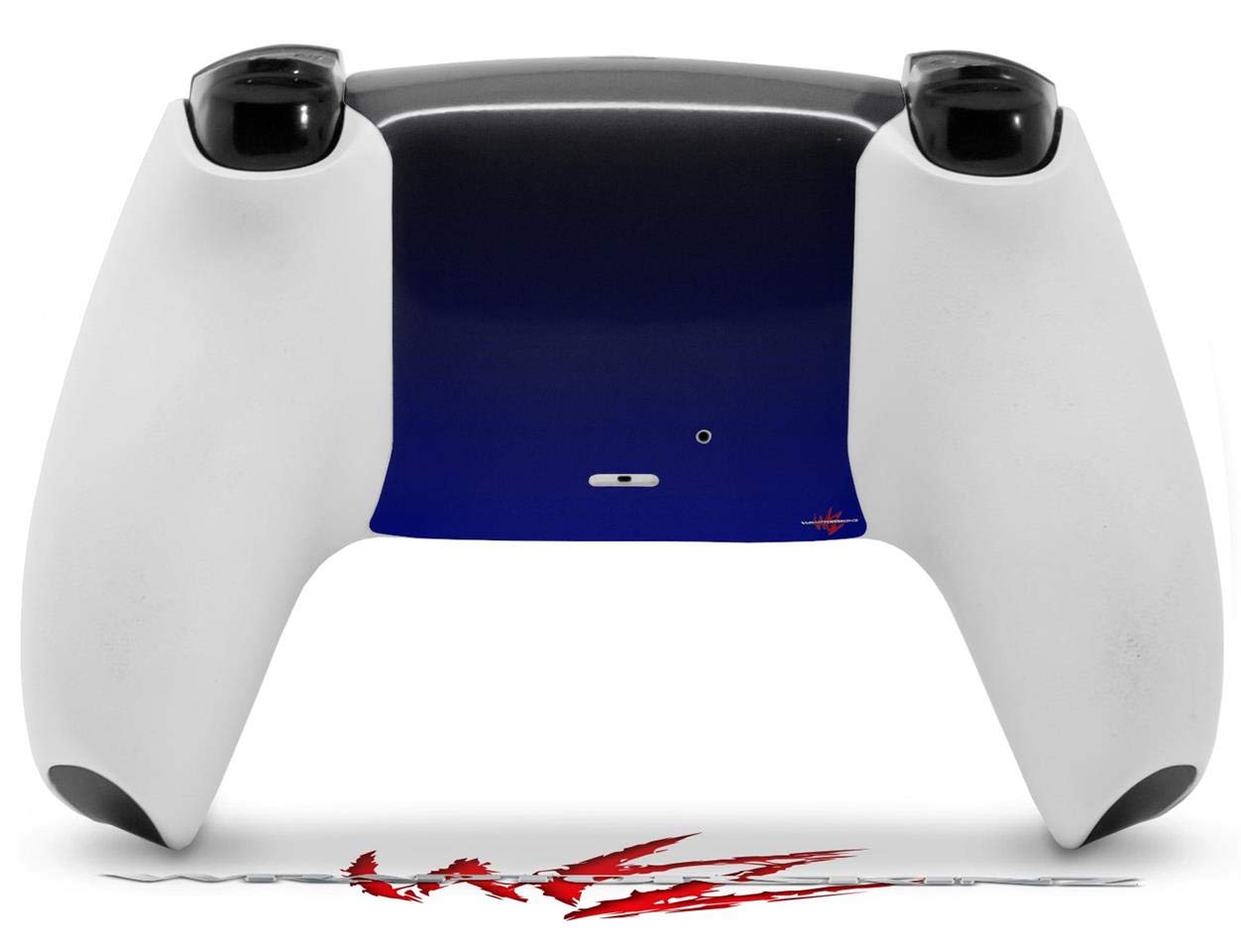 WraptorSkinz Skin Wrap compatible with Sony PS5 DualSense Controller Smooth Fades Blue Black (CONTROLLER NOT INCLUDED)