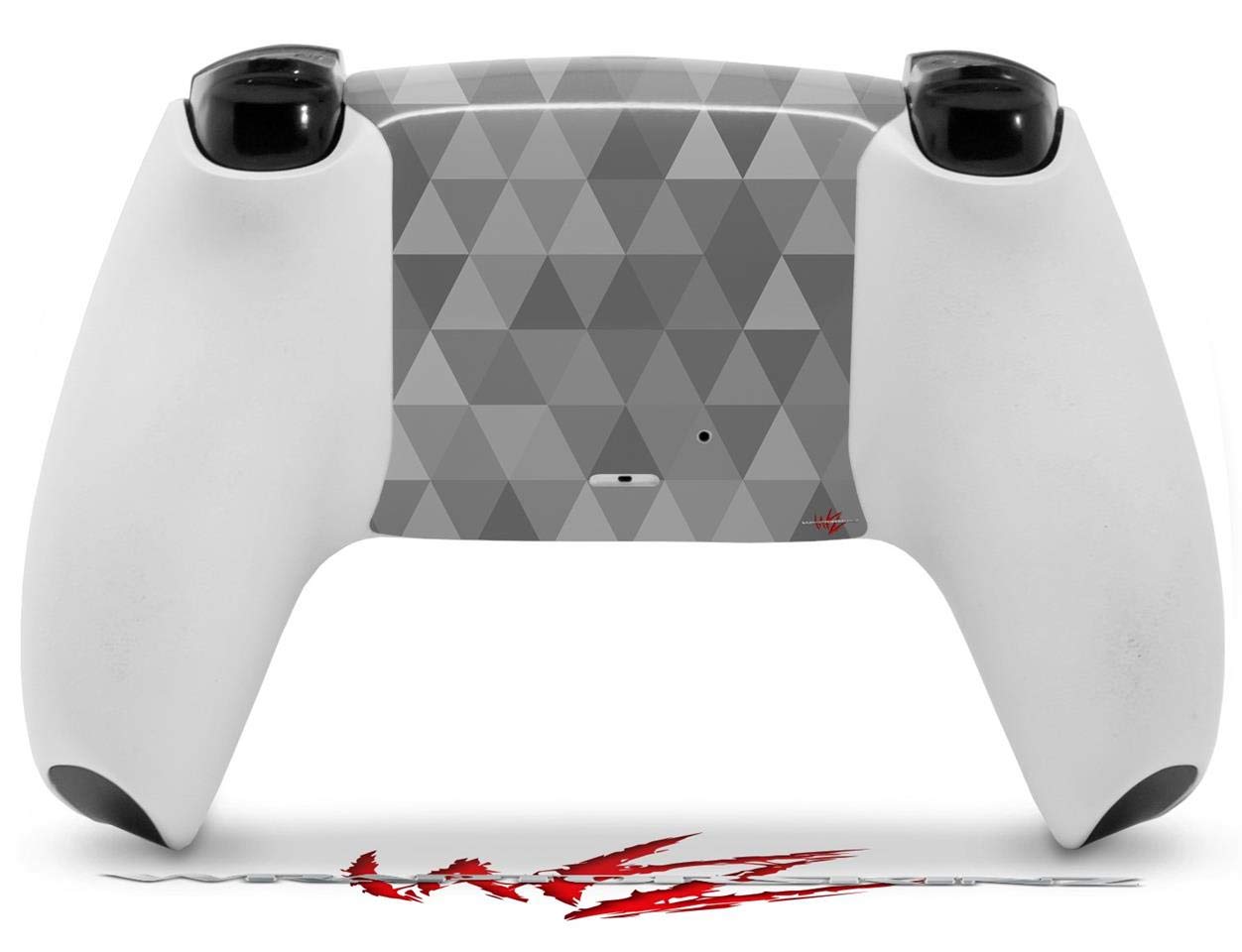 WraptorSkinz Skin Wrap compatible with Sony PS5 DualSense Controller Triangle Mosaic Gray (CONTROLLER NOT INCLUDED)