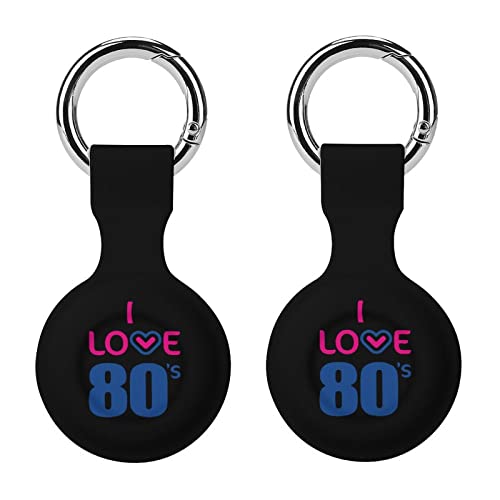 I Love The 80's Off Air Tag Tracker Case Cover for AirTag Holder Protector Storage Bag
