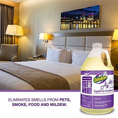 OdoBan Professional Series Ready-to-Use Air Liquid Air Freshener, Set of 3, 1 Gallon Each, Cherry, Spring Fresh and Lavender Variety