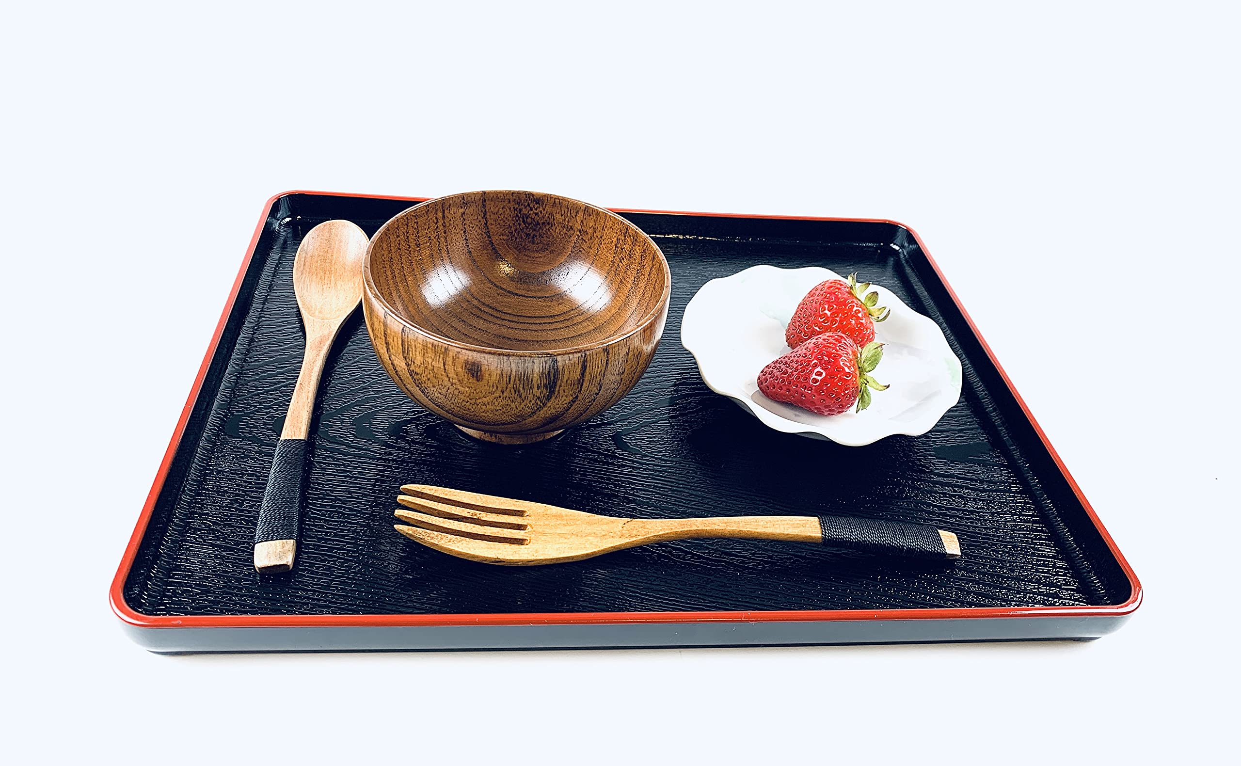 JapanBargain 2685x4, Set of 4 Wooden Dinner Spoons Yogurt Spoons Snack Spoons Ice Cream Spoons Children Spoons, 7-3/4 inch