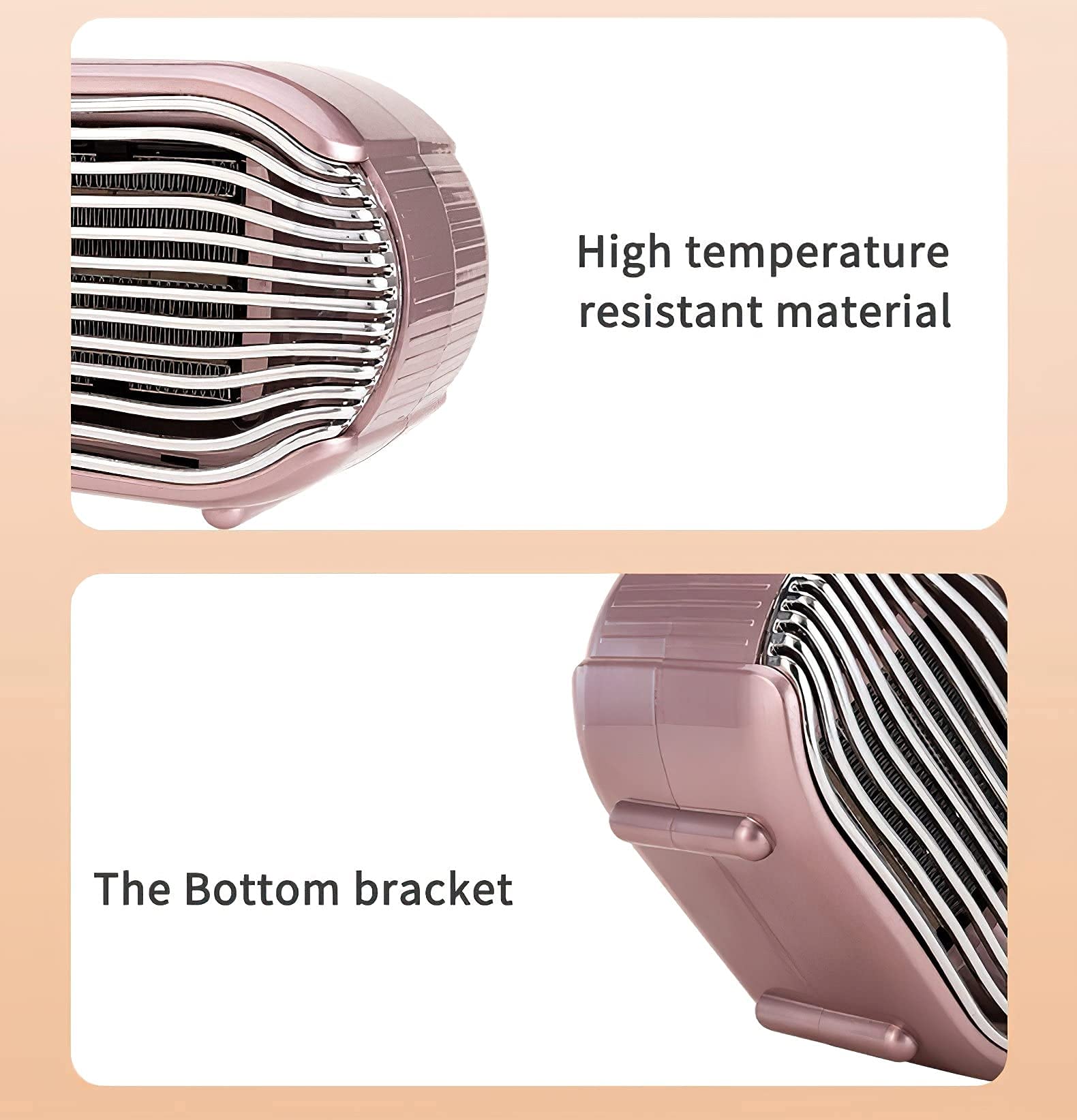 XThermal Portable Office Heater - Ceramic Heater for Desk Use 800w Power Output - Warm Hands, Legs - Useful for Bedroom and Kitchen Also (Pink)