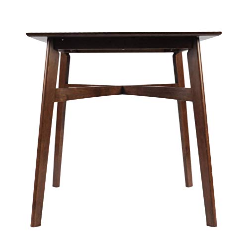 KARMAS PRODUCT Square 4-Person Wood Dining Table for Kitchen Modern Home Furniture Espresso (Table)
