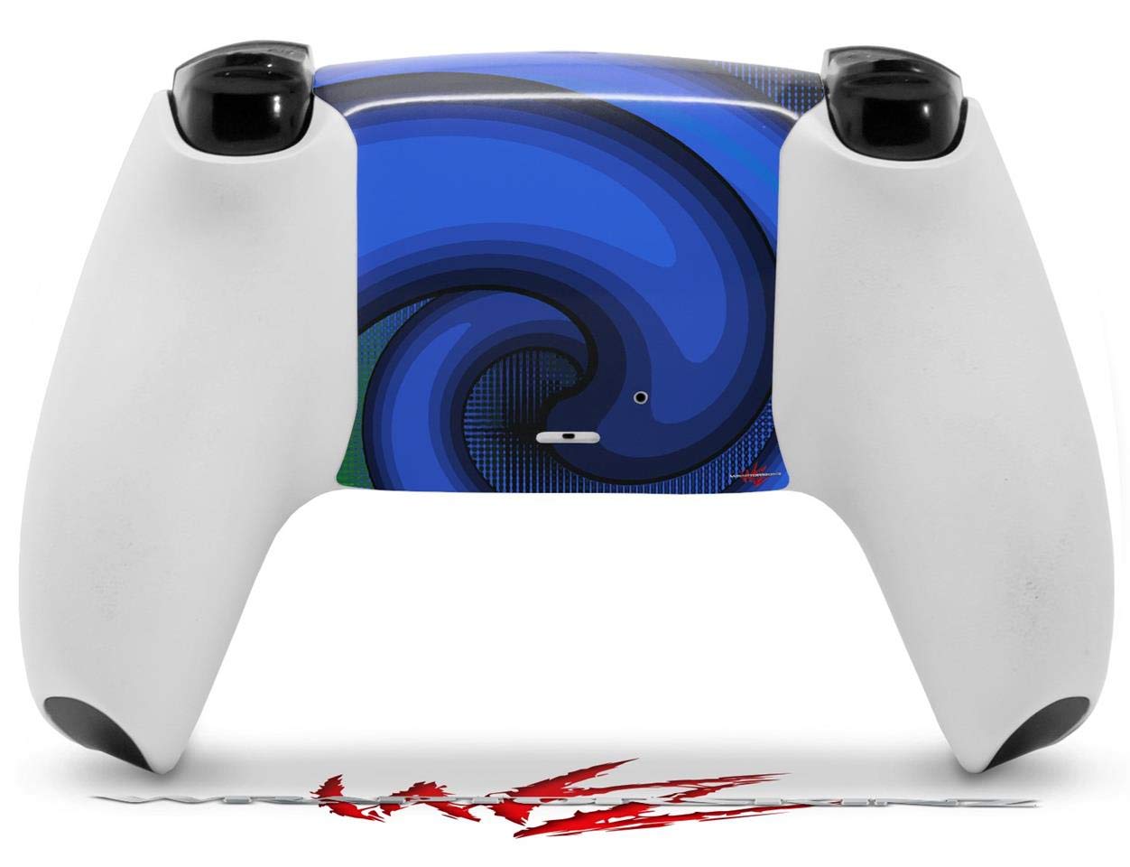 WraptorSkinz Skin Wrap compatible with Sony PS5 DualSense Controller Alecias Swirl 01 Blue (CONTROLLER NOT INCLUDED)