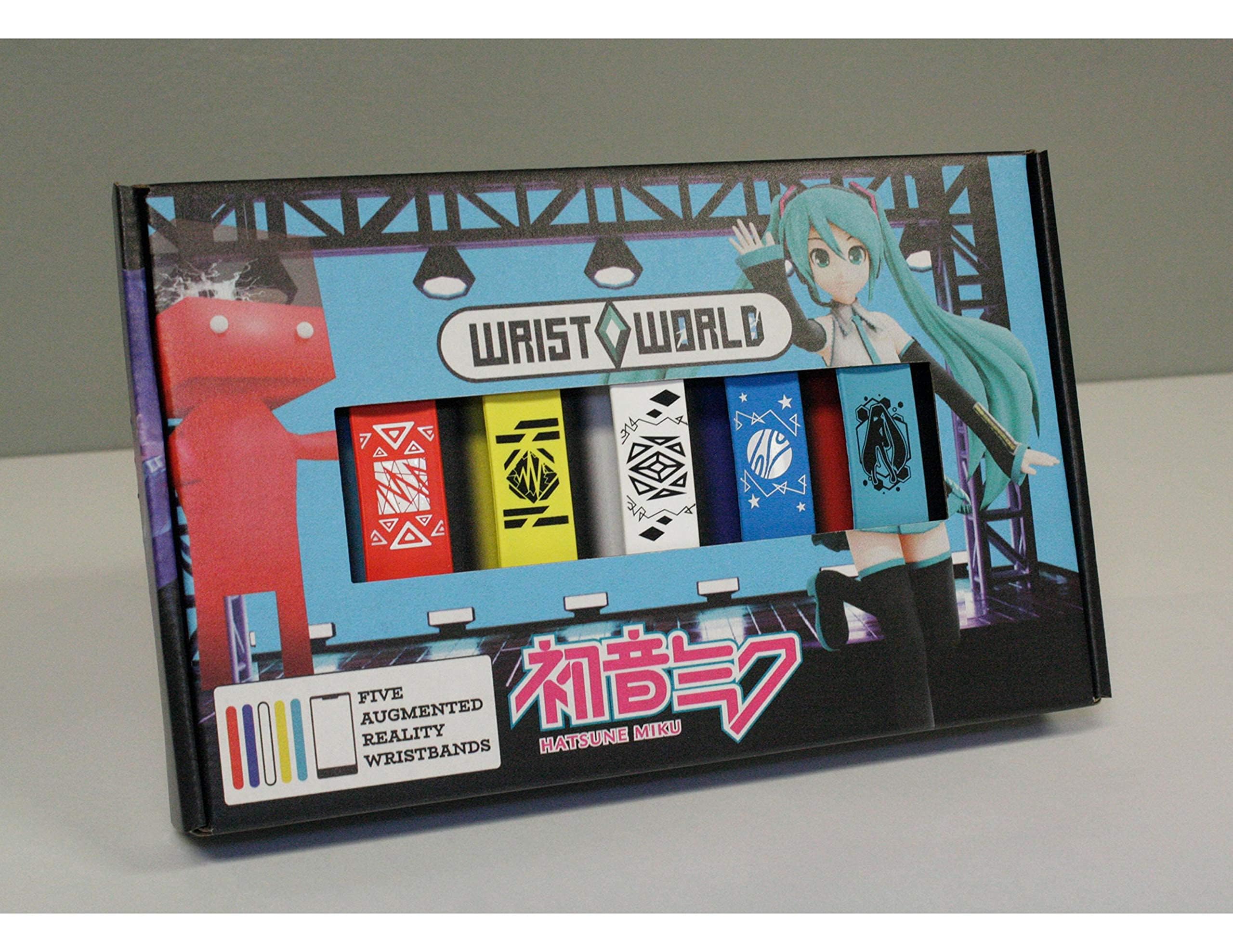 WRIST WORLD Hatsune Miku Wrist Band Set - an Augmented Reality Virtual AR RPG Adventure On Your Phone and Wrist