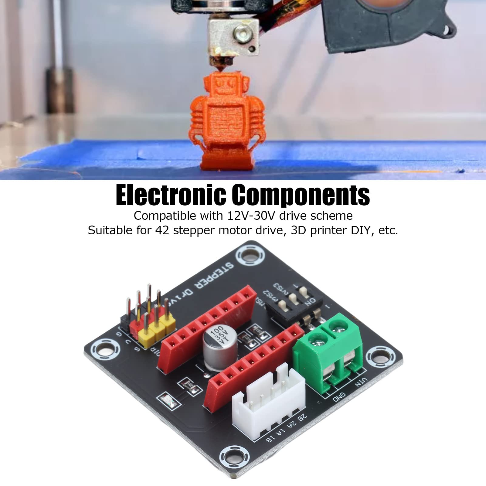 Drive Expansion Board - 3D Printer Drive Expansion Board 42 Stepper Motor Electronic Components 8825/A4988