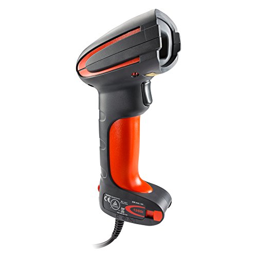Honeywell 1980IFR-3SER Granit 1980i Industrial Wired Area Imaging Scanner with Vibrator for 1D/2D Barcode, SER Kit, RS232, 5V EXT Power, Red/, Black