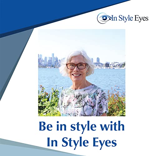In Style Eyes Seymore Retro Bifocal Cheaters Reading Glasses - Full-Rimmed Classic Oval Acetate Frame - Non-Progressive Lens - Clear Black - 3.25x