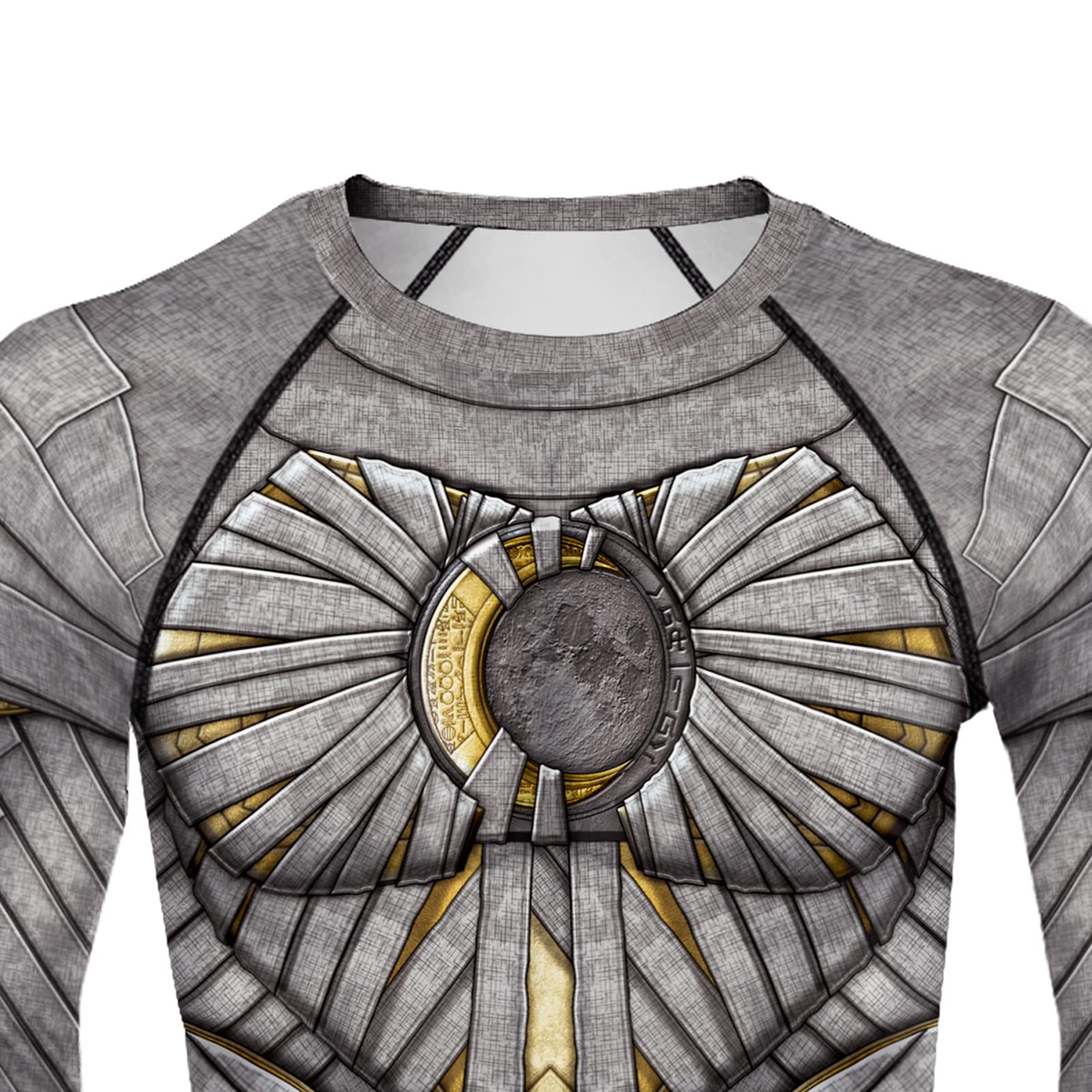 Dimplier Men's Compression Shirt Sports Fitness Long Sleeve Athletic Workout T-Shirt Cosplay Tops