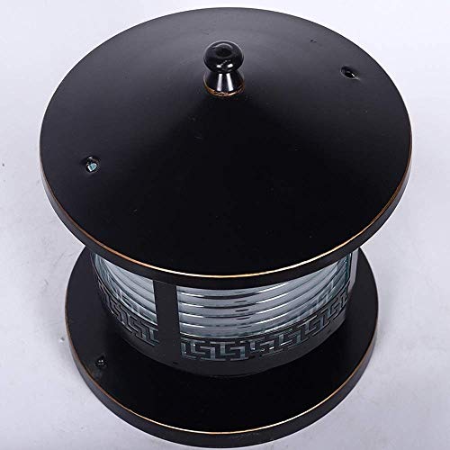 WYBFZTT-188 LED Post Lights Outdoor Villa Home Garden Patio Pillar Lamp E27 Waterproof Glass Lantern Lawn Light Balcony Garage Terrace Fence Sconce Light