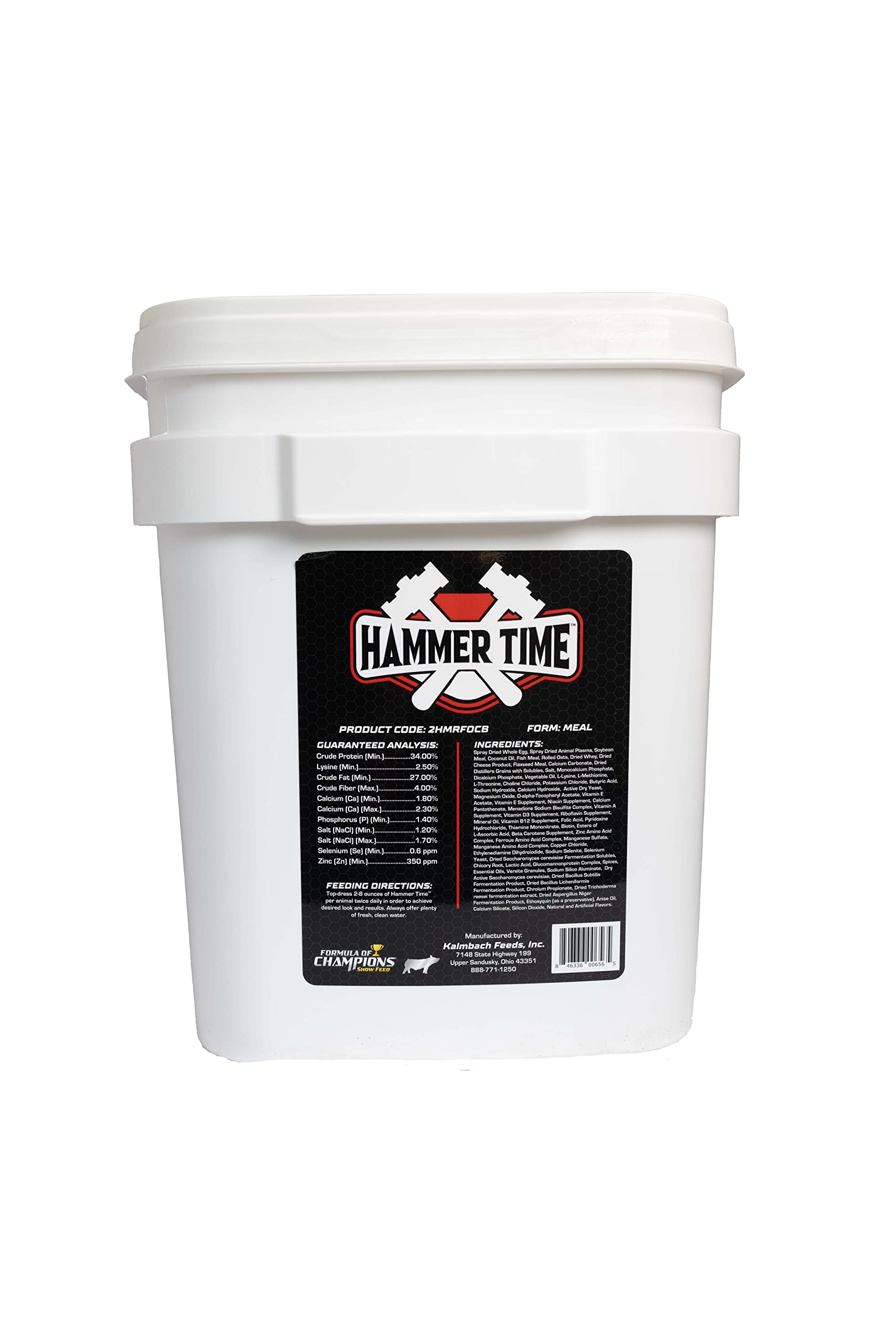 Hammer Time Nutritional Supplement for Show Pigs, 25 lb Bucket