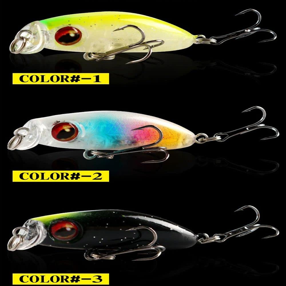 Crank Bait Wobbler Artificial Hard Lures Tackle Fishing Accessories 43mm/3.1g Floating Lure 1Pcs(6)
