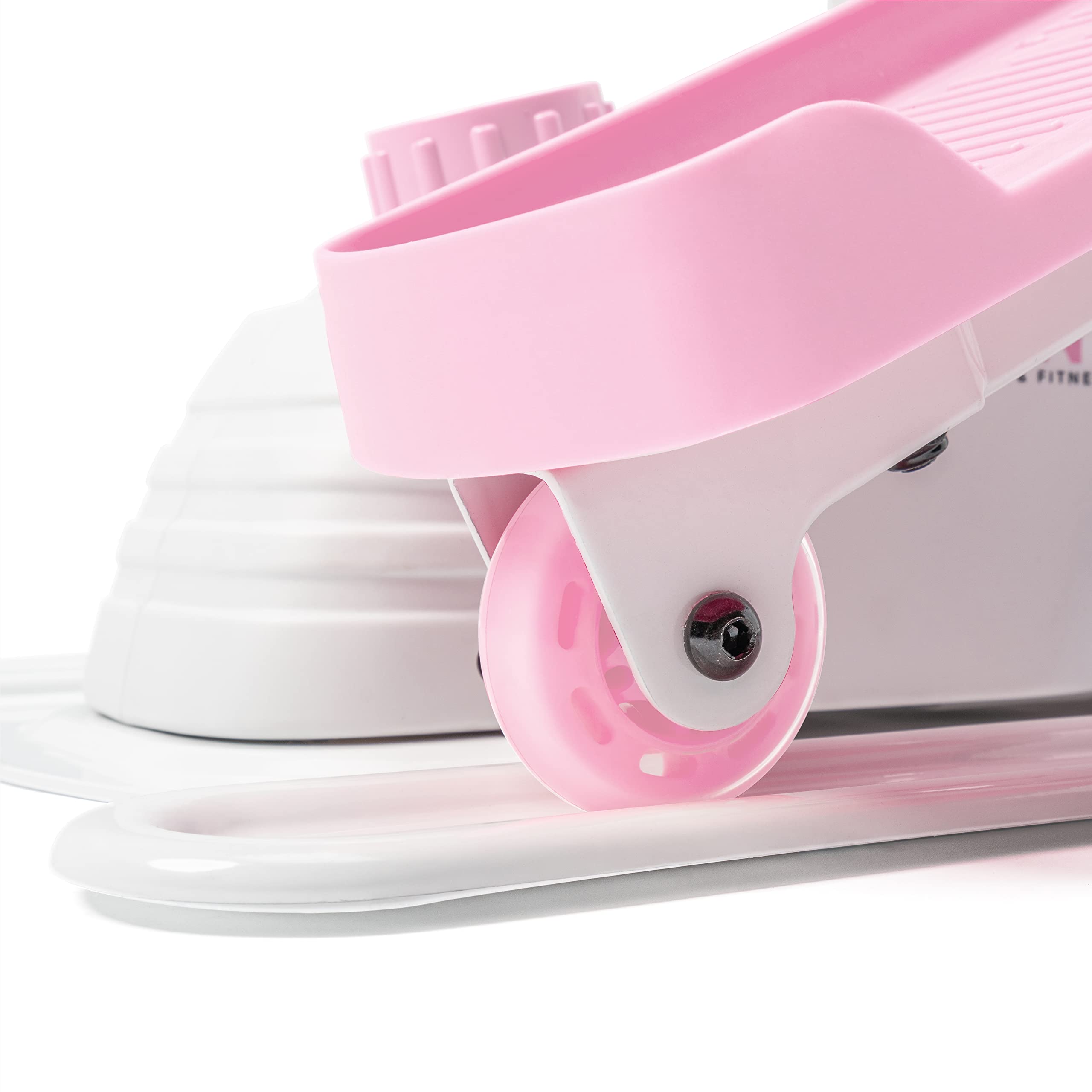 Sunny Health & Fitness Pink Fully Assembled Magnetic Under Desk Elliptical Peddler, Portable Foot & Leg Pedal Exerciser- P2030