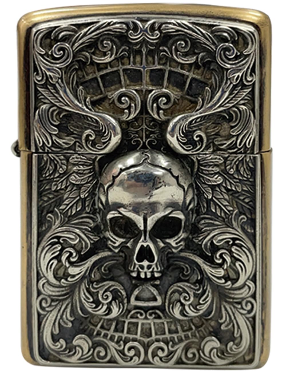Brass Lighter Case Metal Replacement Tank Handmade Gift for Men, Retro Lighter Sleeve Pouches Lighter Protective Storage Case Holder for Father Boy Friend Husband