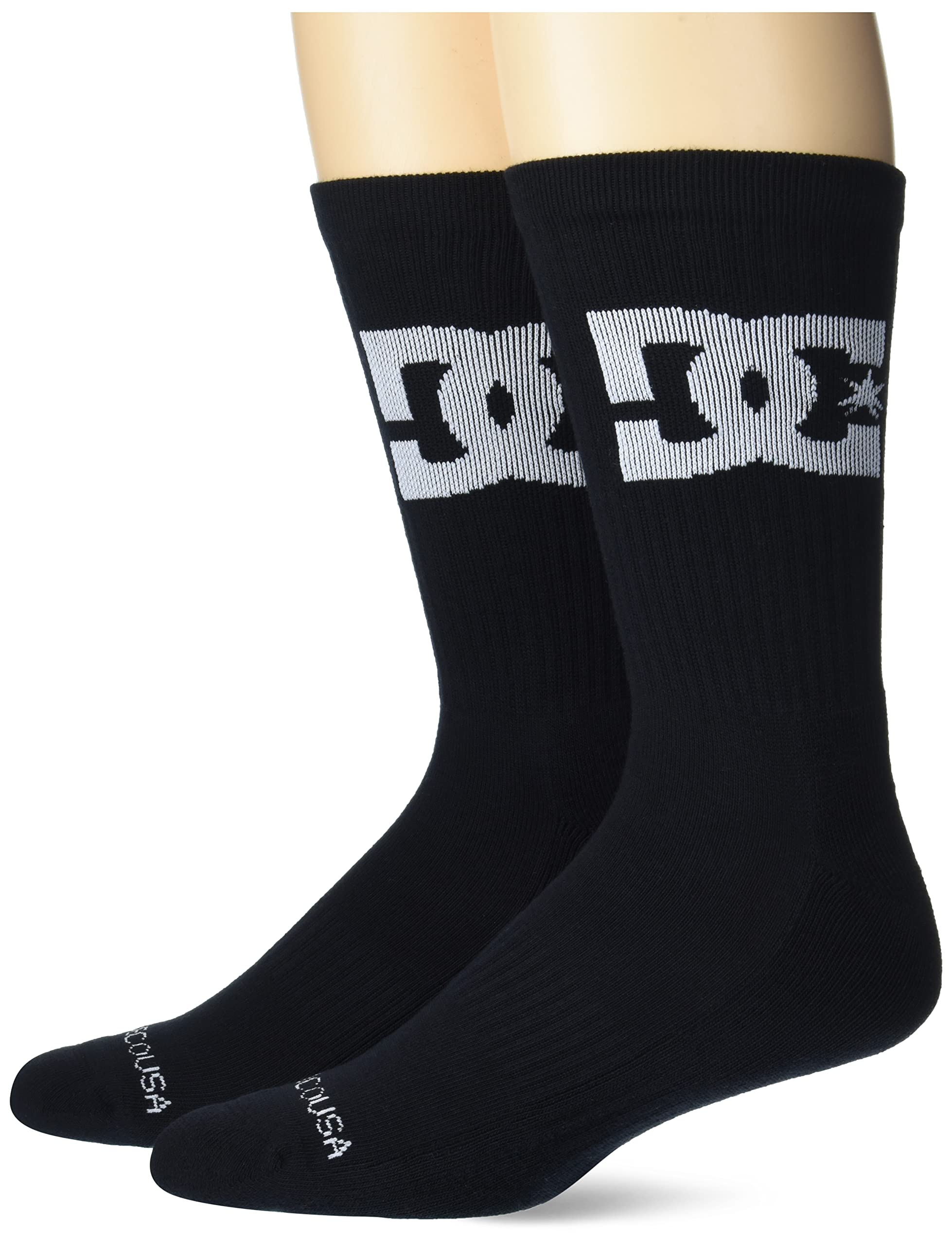 DC Men's Star Crew Socks, Black, One Size