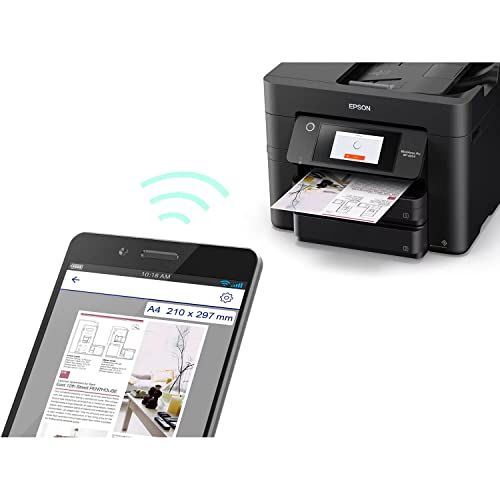 Epson (Renewed Workforce pro WF-4834 Wireless All-in-1 Color Inkjet, high Speed, high Capacity, Printer for Business