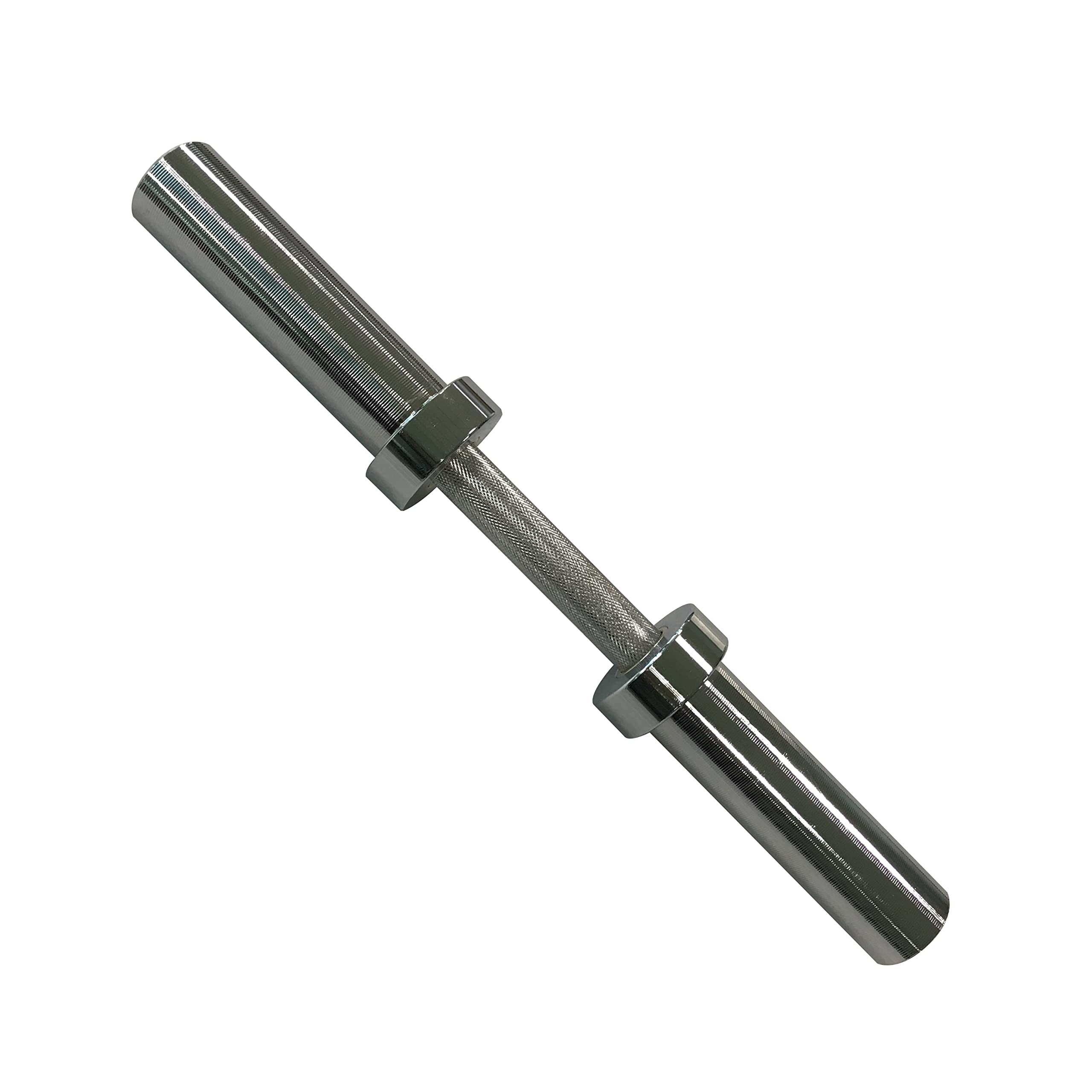 Cap 2" Solid Olympic Dumbbell Handle, No Collars, Chrome