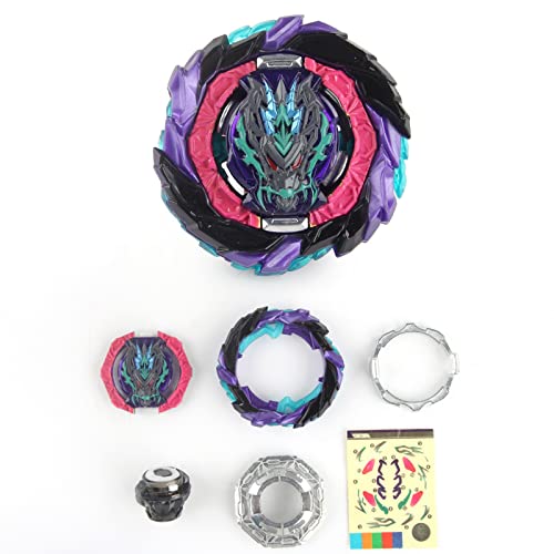 MECHGYRO Burst Launcher LR Play Blade Blade Toy Set Metal Fusion Gyros B-186 DB #01 ROAR BAHAMUT God Bey Battling Top Toys Left Right Launcher Handle Grip Evolution Blades Game Set Gift for Boys 8-12+