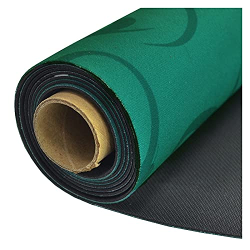 Felt 2.4m Rubber Table Cloth Deluxe Suede Texas Poker Tablecloth with Flower Pattern Casino Mat Poker Accessory