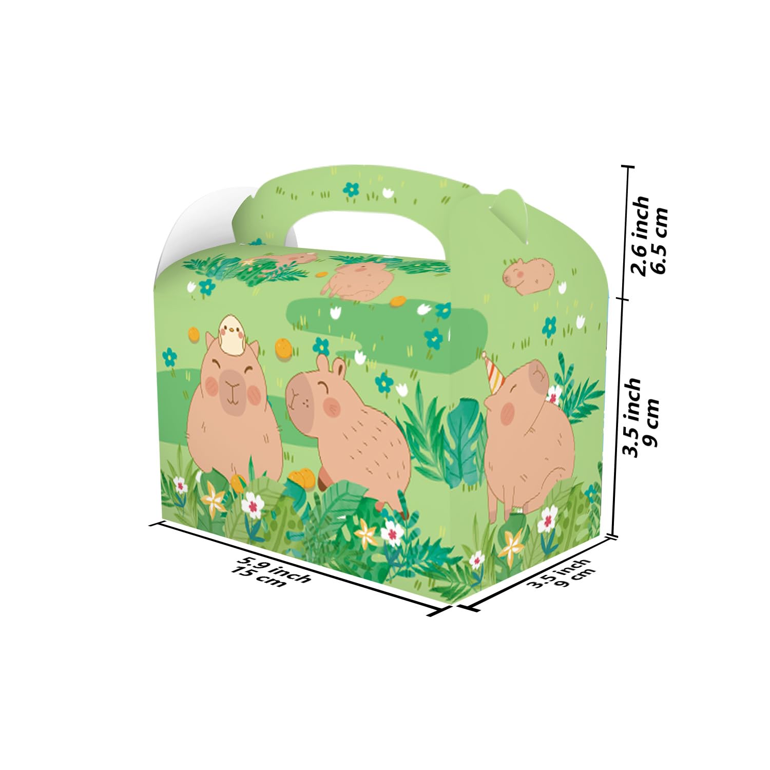 Heidaman Capybara Party Supplies,Capybara Candy Bags,Capybara Goodie Bags,Capybara party favor bags,12Pce 2 Styles Capybara Theme Gift Bags