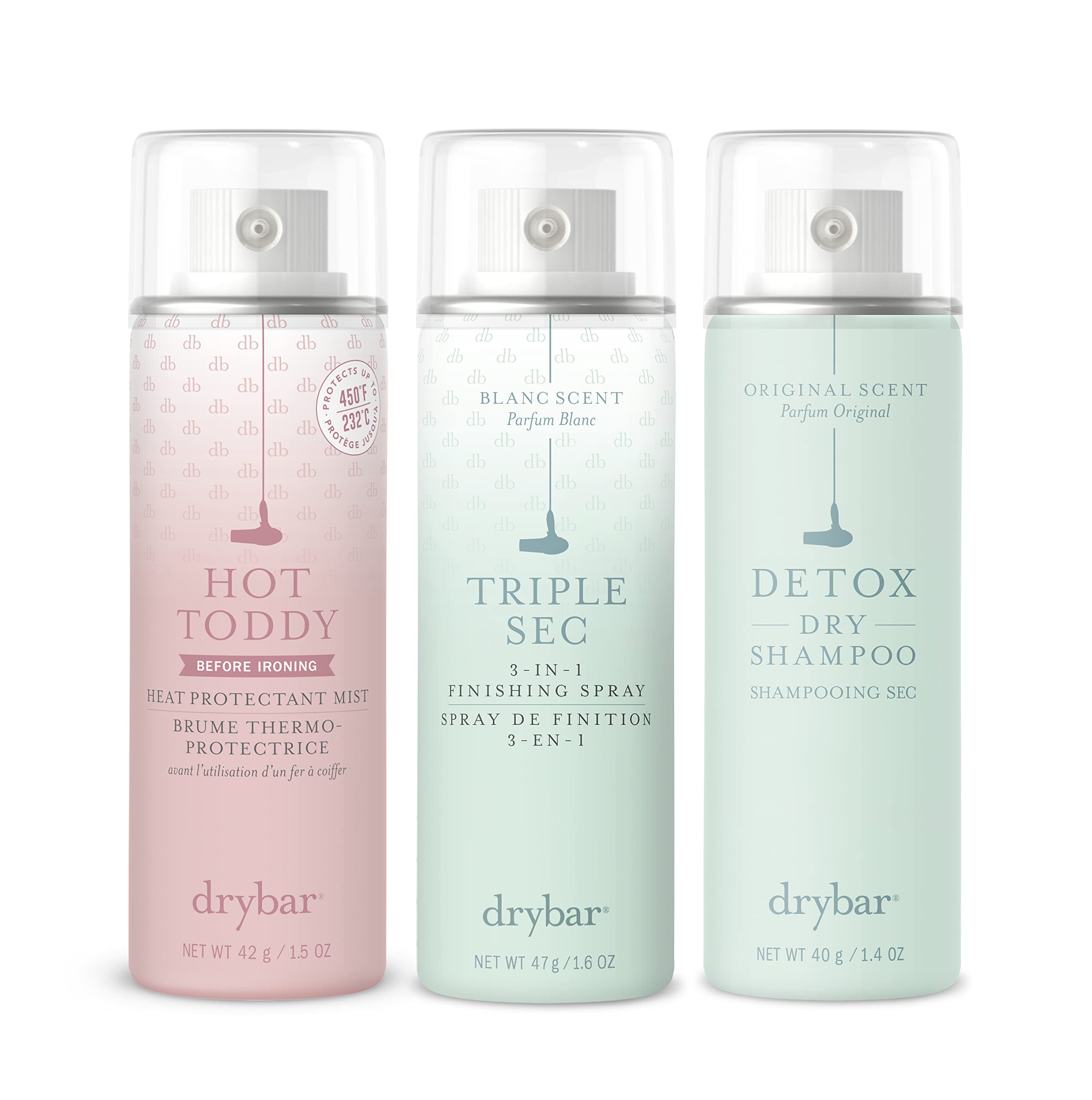 Drybar Tiny Trio To Go | Mini Travel Essentials Kit