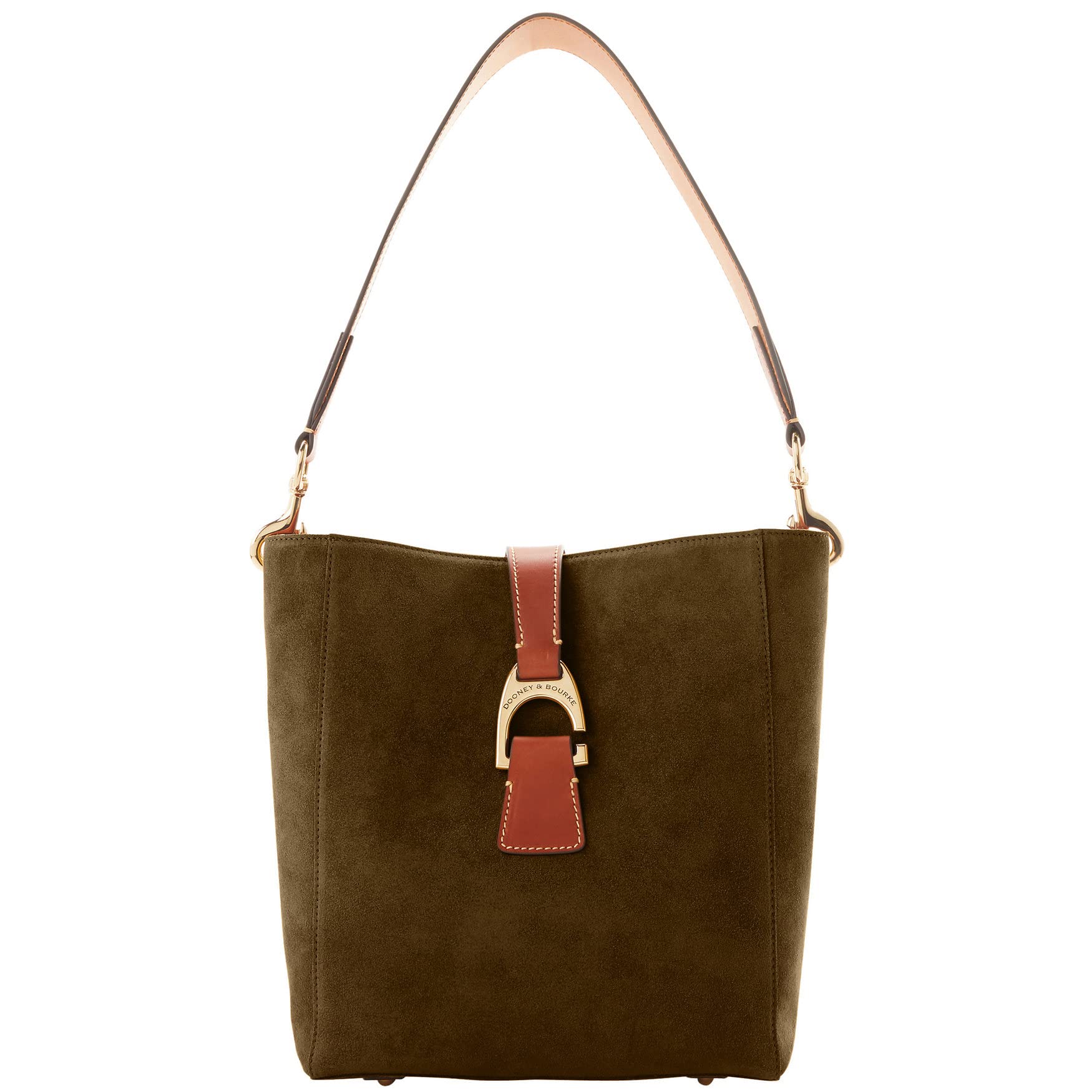 Dooney & Bourke Handbag, Suede Brynn Shoulder Bag - Olive