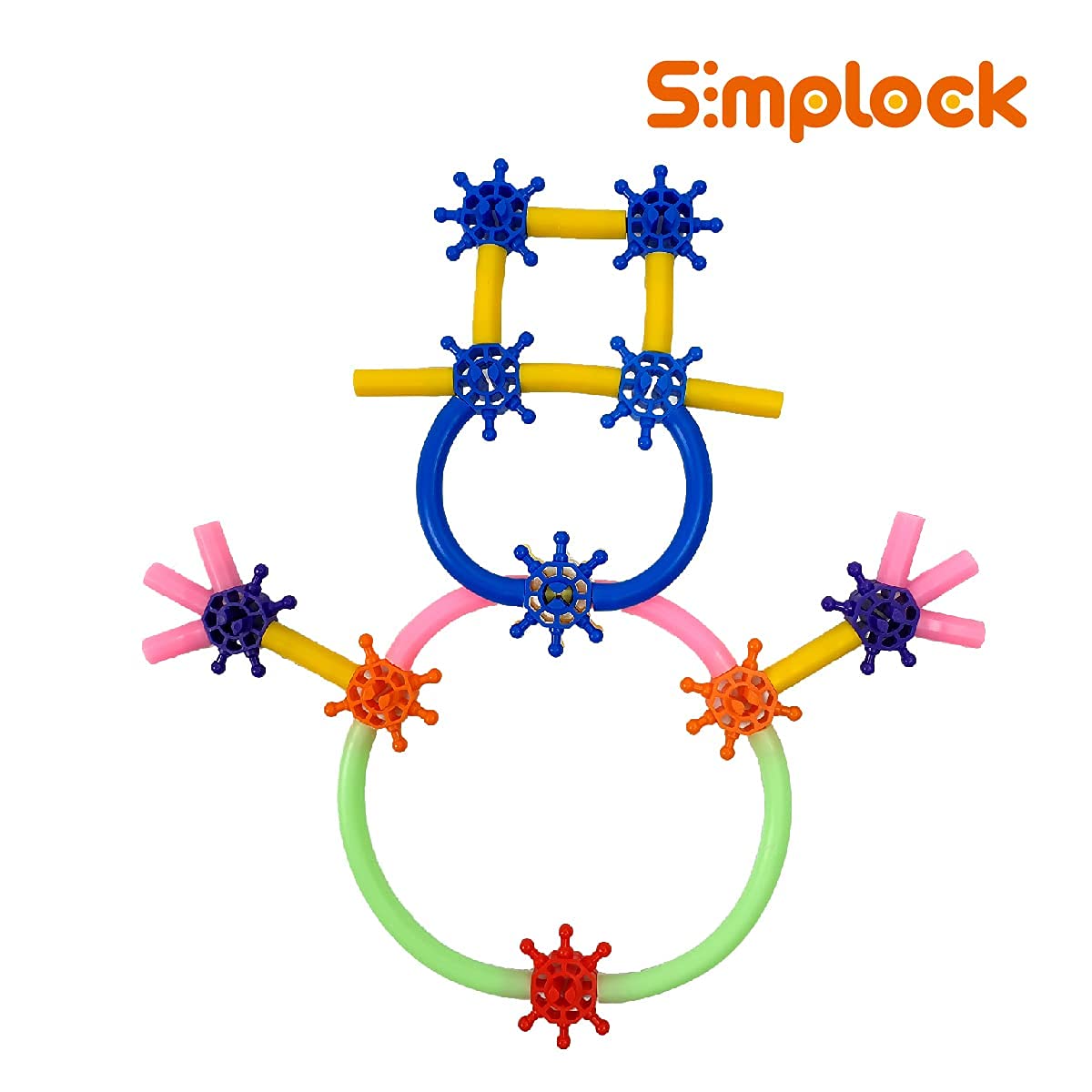 SIMPLOCK KIDS200 Educational Toys for Kids Building Toys Creative Toys Kit Gift Set for Preschool Kindergarten Elementary School Group Activity Teaching Aid Education Method