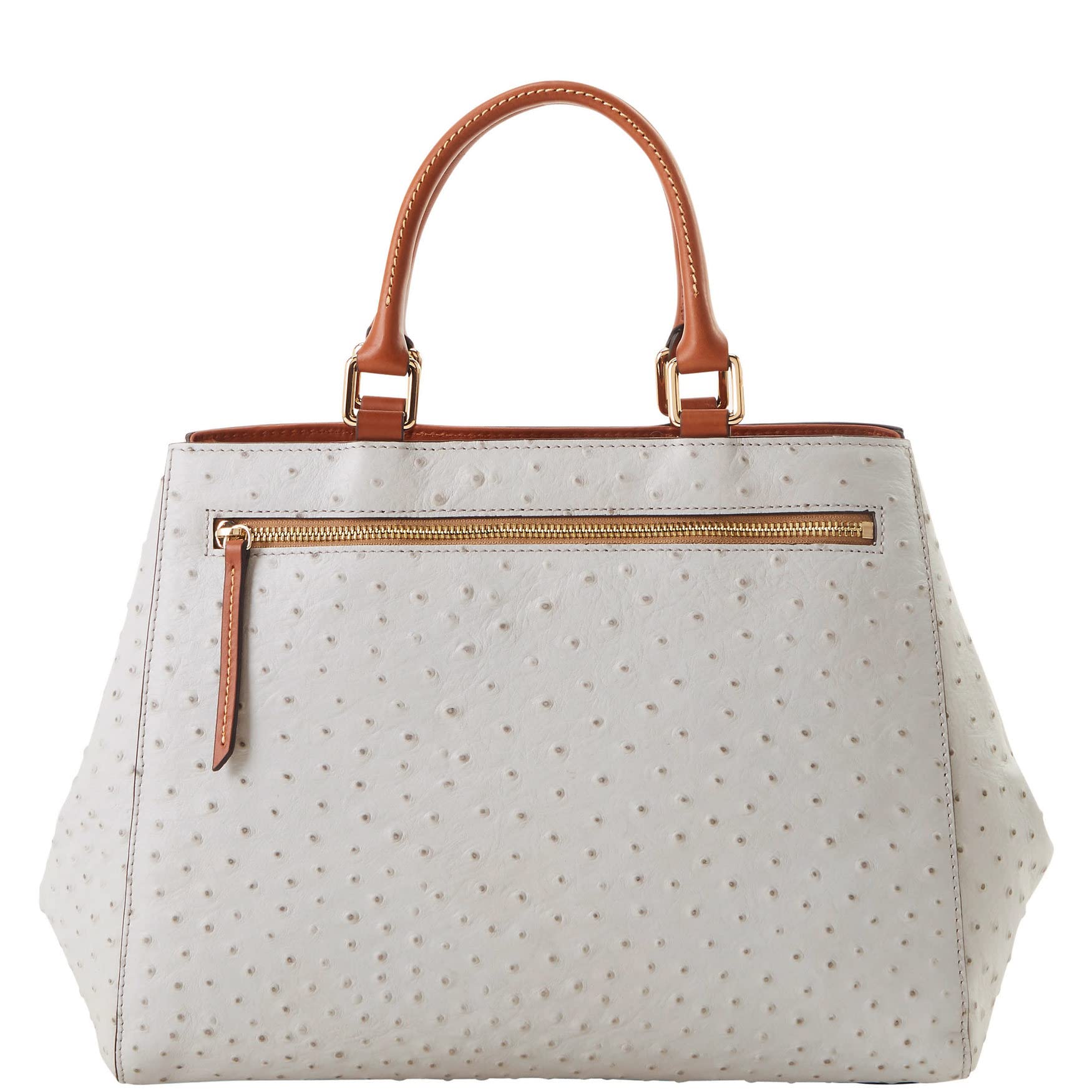 Dooney & Bourke Ostrich Zip Satchel