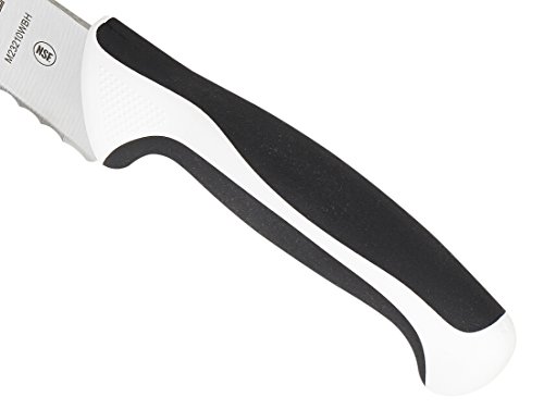 Mercer Culinary - M23210WBH Mercer Culinary Millennia 10-Inch Wide Wavy Edge Bread Knife, White