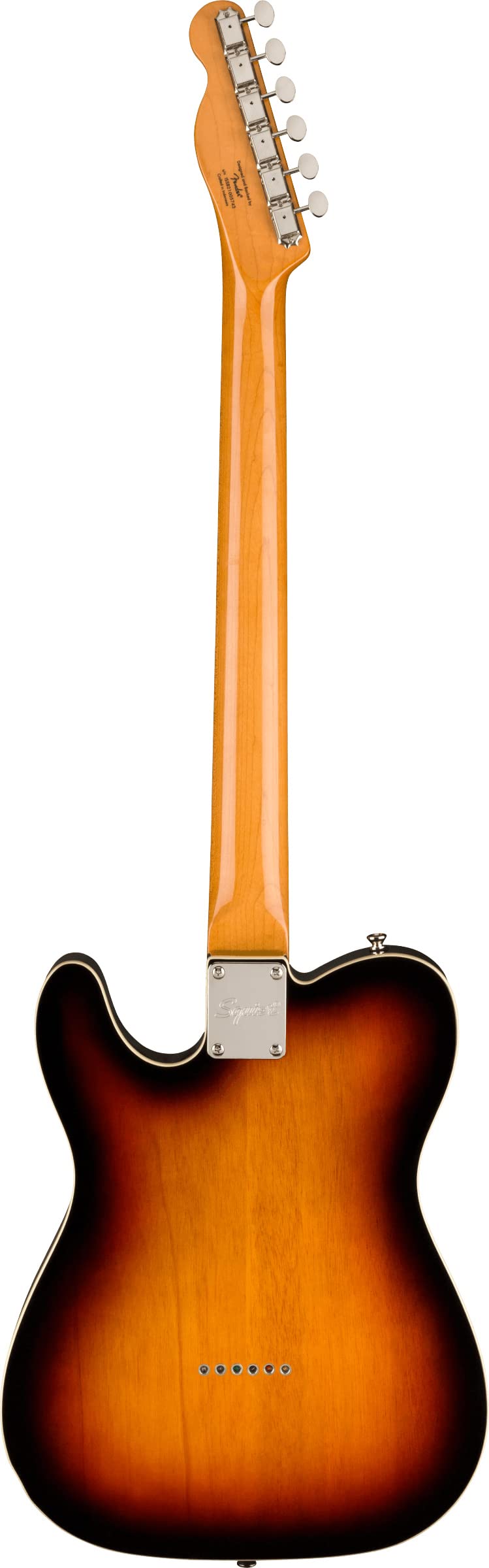 Fender Squier Classic Vibe Baritone Custom Telecaster - 3-Color Sunburst Bundle with Gig Bag, Tuner, Instrument Cable, Strap, Picks, Strings, and Austin Bazaar Instructional DVD