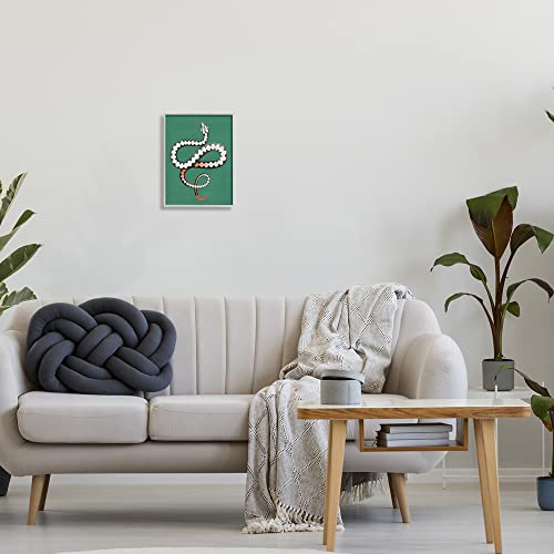 Stupell Industries Flexible Viper Symbol Snake Reptile Vivid Portrait, Design by Grace Popp