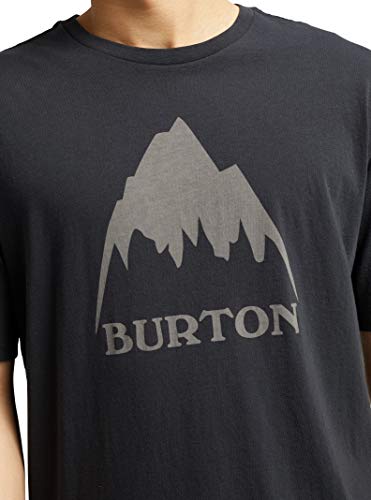 Burton Mens Classic Mountain High Short Sleeve T-Shirt, True Black New, Large