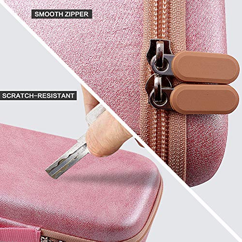 Case compatible with Revlon One-Step Hair Dryer & Volumizer Hot Air Brush, Blow Dryer Organizer Storage Bag (Pink)